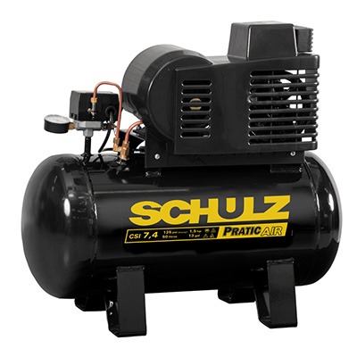 Compressor Pratic Air Schulz csi 7,4/50 litros pistão - Solda Mix